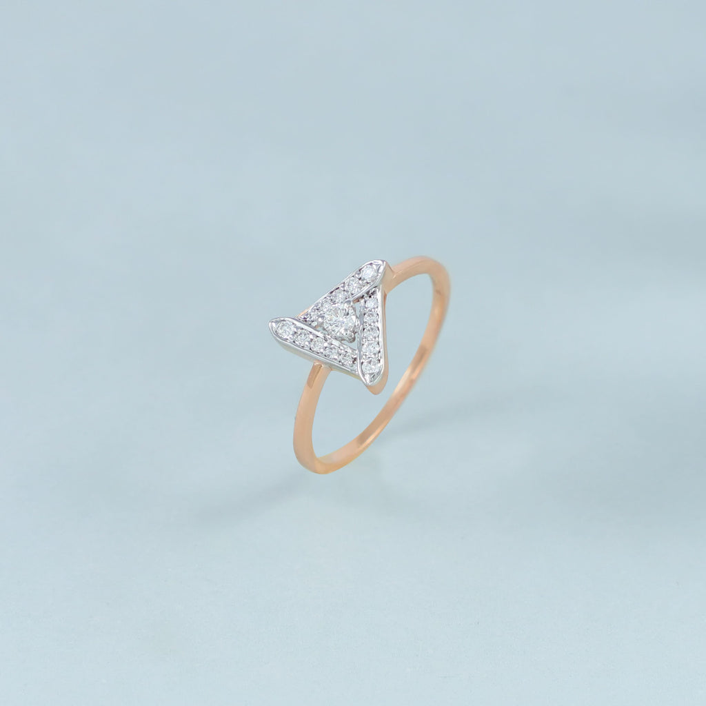 Saanvi Triangular Diamond Ring – PP Jewellers