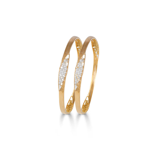Minimal Shimmer Diamond Bangles – PP Jewellers